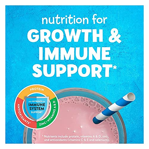 PediaSure Grow & Gain With Fiber, Kids’ Nutritional Shake, With Protein, DHA, And Vitamins & Minerals, Strawberry,8 Fl Oz (Pack of 6)