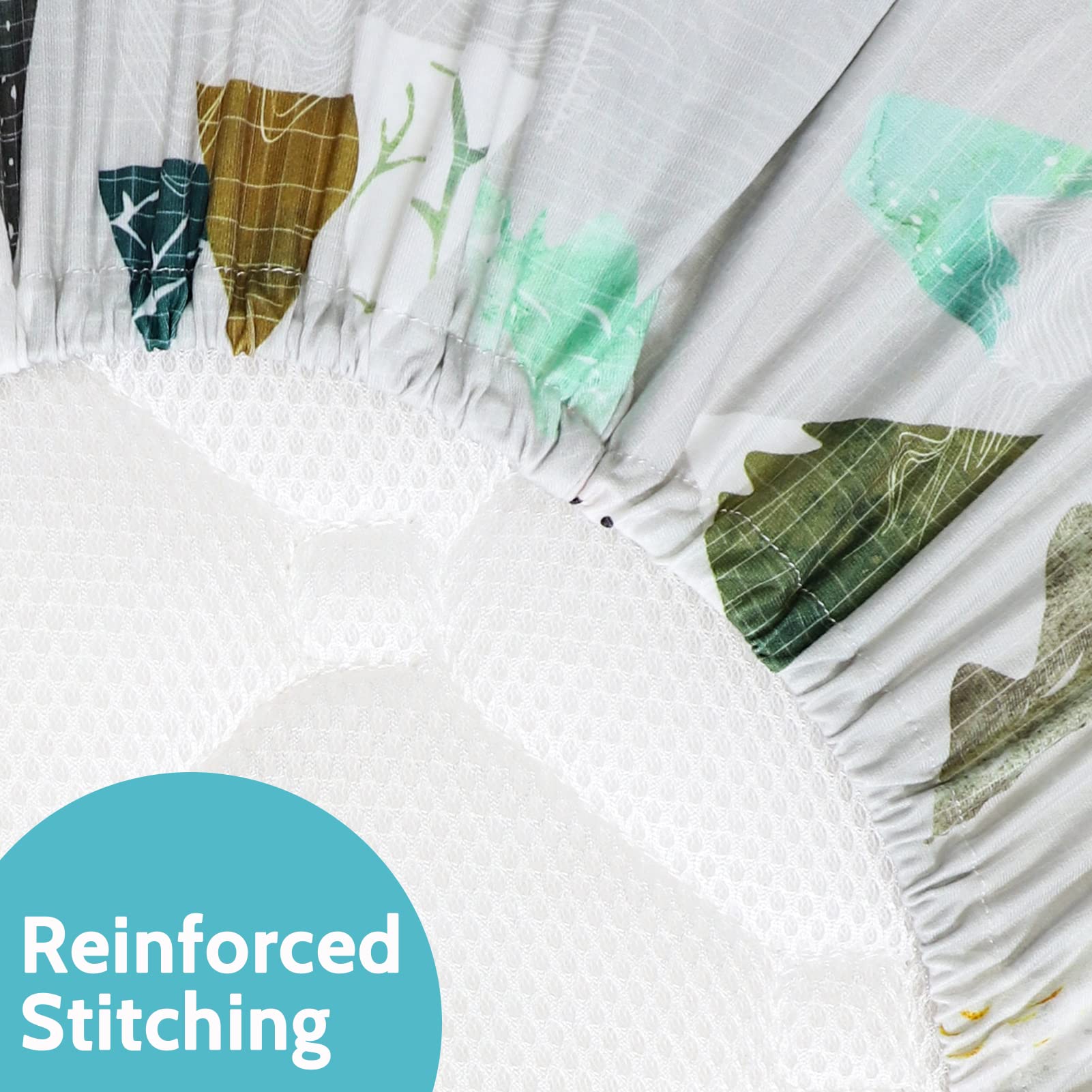 Baby Car Seat Cover & Bassinet Sheet, Mountains Multiuse - Nursing Breastfeeding Covers & Baby Bassinet Mattress Cover Fitted Sheet