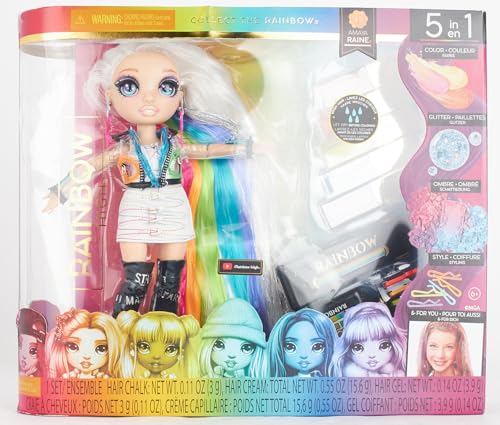 Rainbow High Hair Studio – Create Rainbow Hair with Exclusive Doll, Extra - Long Washable Hair Color & Complete Doll Clothes and Accessories- Fun Playset for Kids Ages 4+