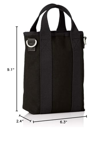 Anero Grande CLAIRE GIM0361 2-Way Mini Tote Bag, Crossbody Bag, Small, Canvas, Black