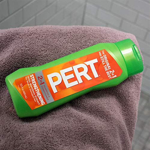 Pert Strengthening 2 in 1 Shampoo and Conditioner, 13.5 Ounce (Pack of 6)