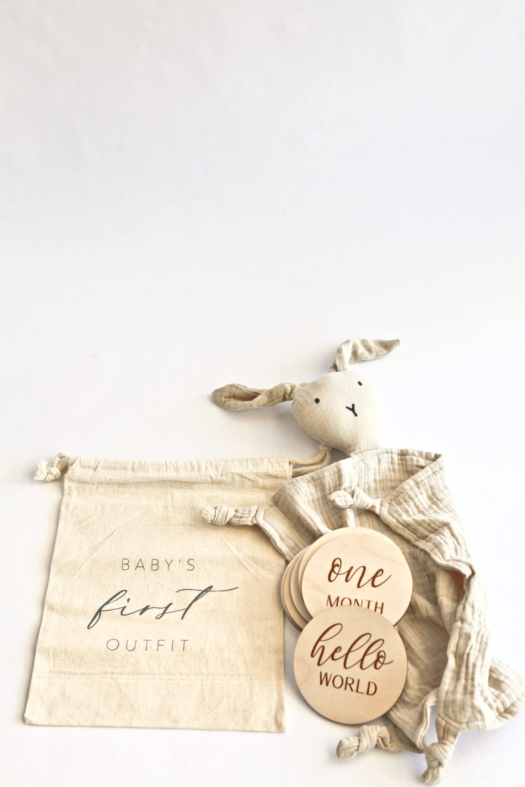 Baby Gift Box - Handcrafted Welcome Baby Gift Set - Choose 5 or 3-Pack Baby Shower Including Milestones, Closet Dividers, & More. +Additional Item: Birth Stat Disc. (Months Set 3-Pack)