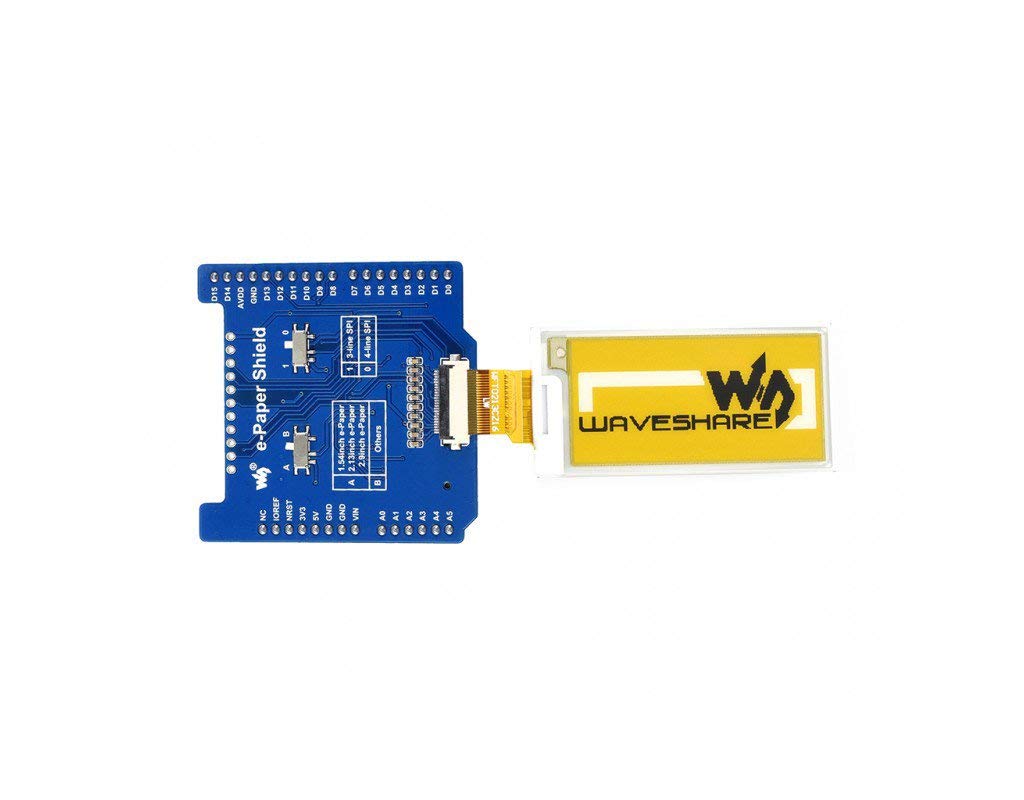 waveshare Universal e-Paper Raw Panel Driver Shield Board for Arduino/NUCLEO Supports Various SPI Interface e-Ink Raw Display Panels