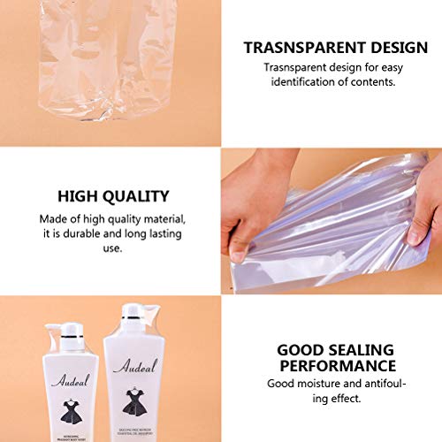 DOITOOL 200 Pcs Shrink Wrap Bags PVC Heat Shrink Film Bags Seal Wrapping Packaging Film Home Kitchen Ustensil Tool