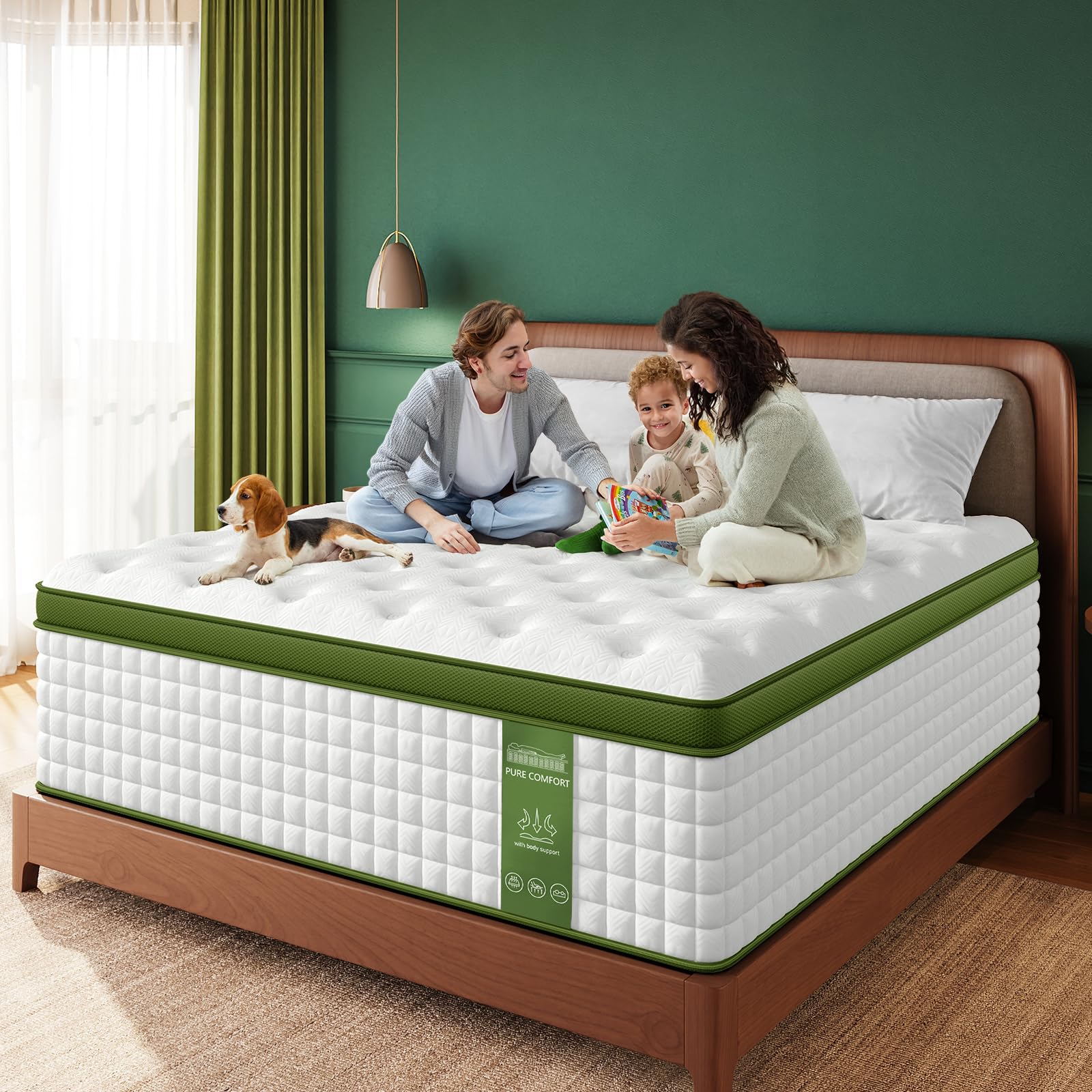 BedStory Full Mattress, 12 Inch Hybrid Mattress Full Size in a Box with Gel Memory Foam and Pocket Springs, Pressure Relief & Motion Isolation, CertiPUR-Us Certified, No Odor