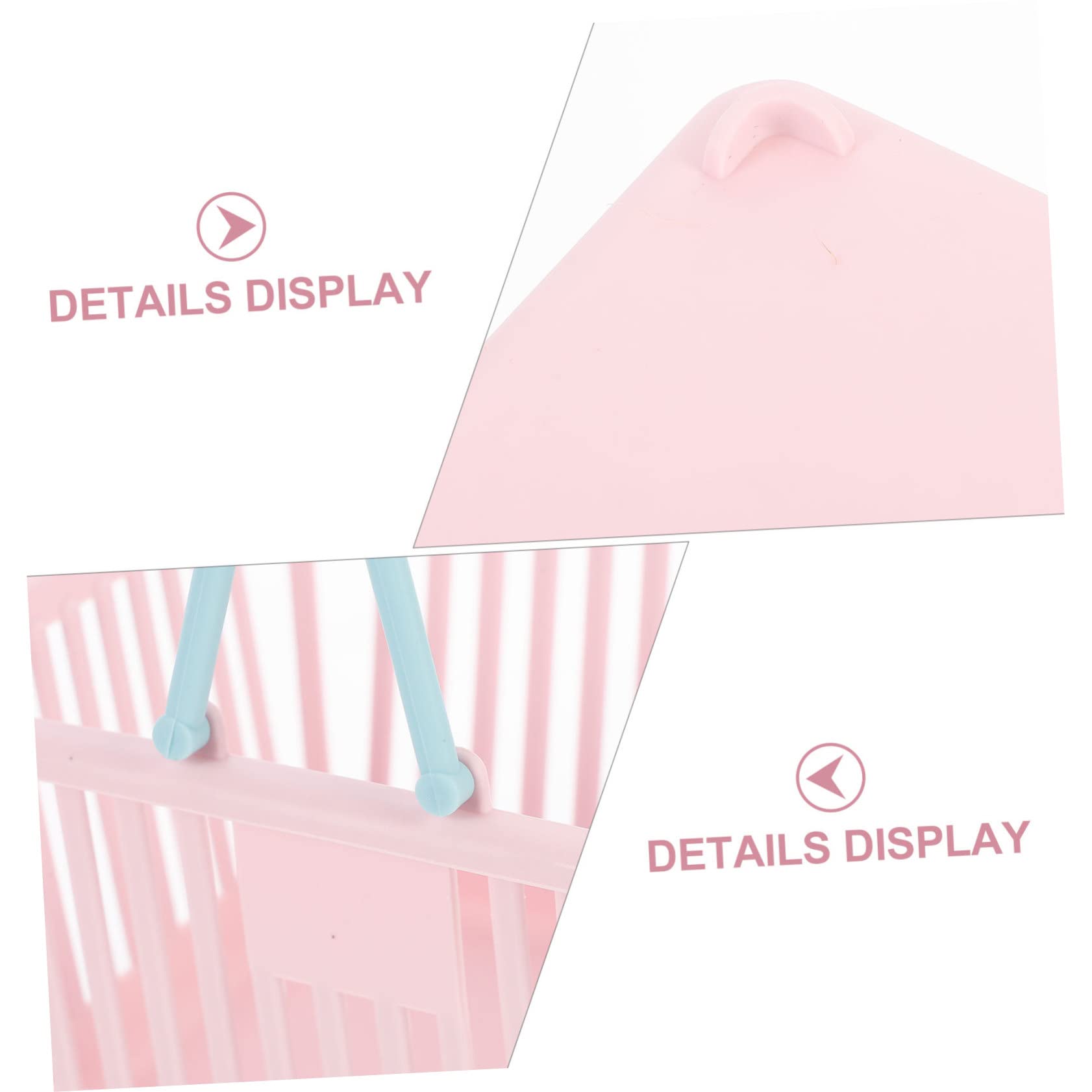Didiseaon 6 pcs Storage basket shopping basket small baskets for organizing basket with handle kids shopping cart Grocery Baskets Mini plastic pallets Vegetable Basket storage box child Toy