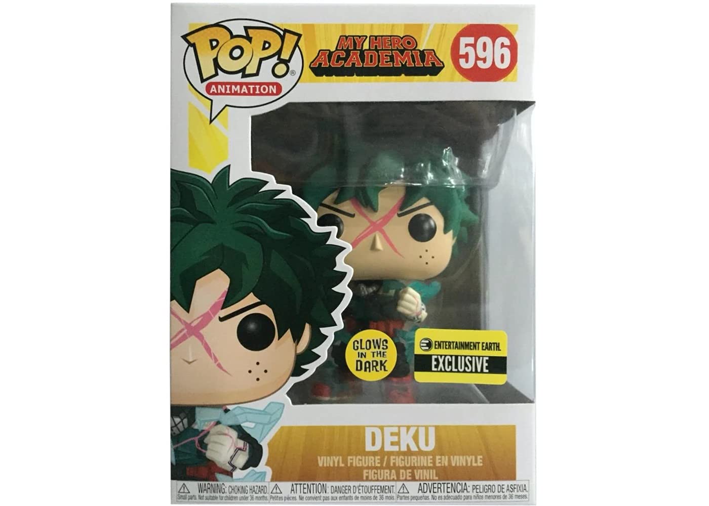 Funko My Hero Academia - Deku Full Cowl (Izuku Midoriya) Glow-in-The-Dark Pop! Vinyl Figure (Bundled with Compatible Pop Box Protector Case)