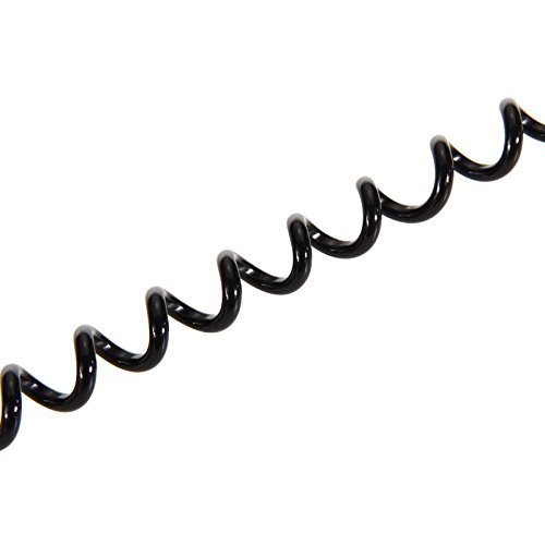 Coiled Spring USB Cable, Qaoquda10FT/3M Spiral Coiled USB 2.0 Male to Female Data Sync & Charge Cable (Black)