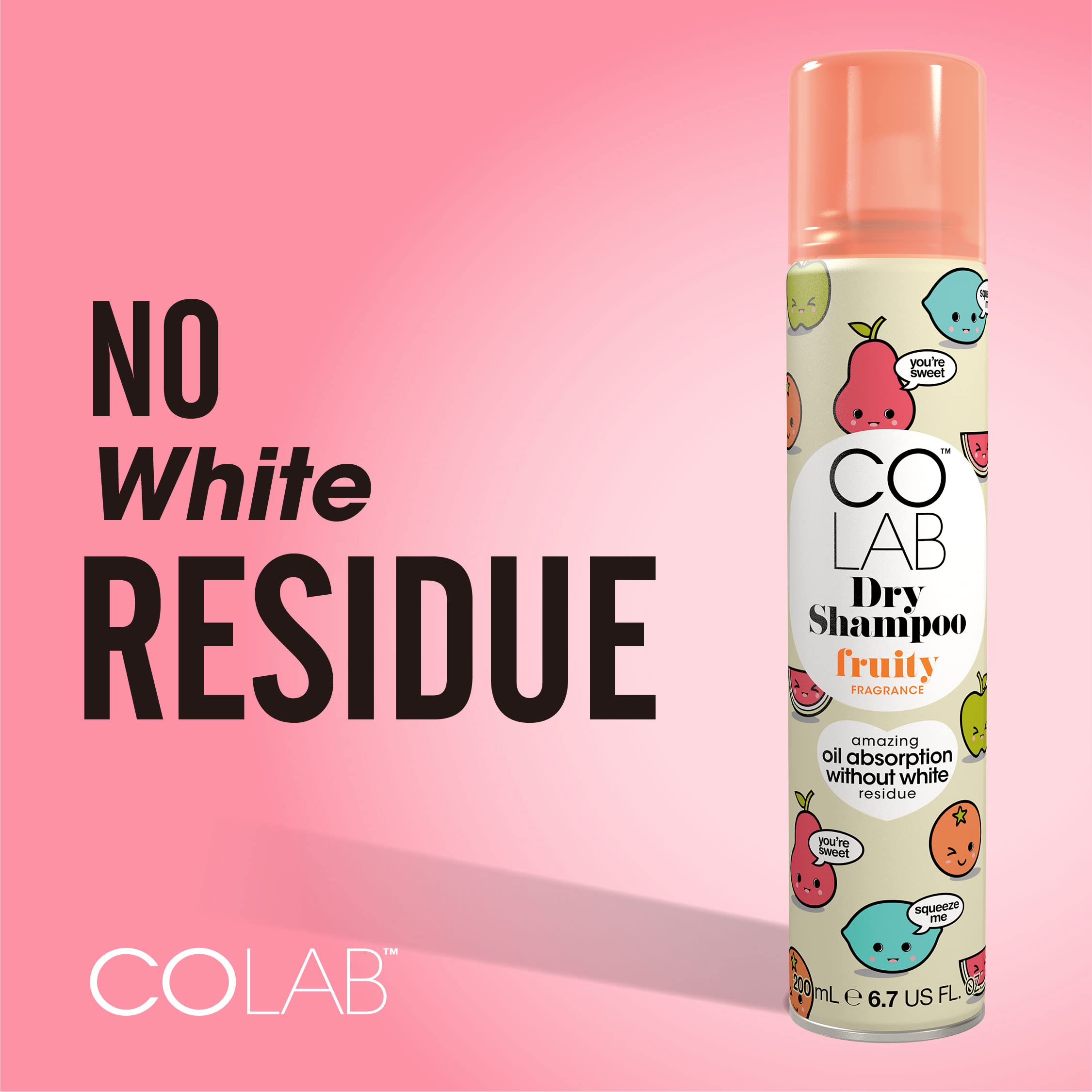 Colab Sheer & Invisible Dry Shampoo New York 6.76 Ounce Fruity (200ml)