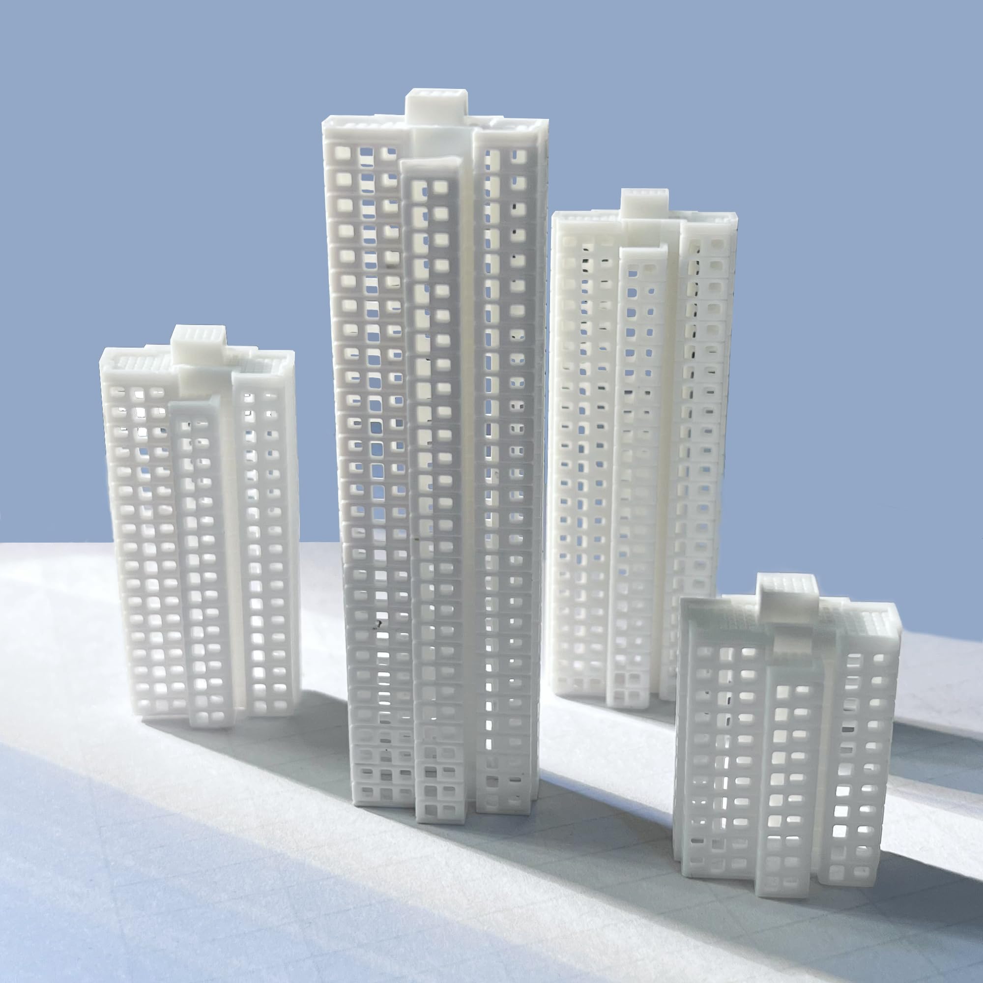 Attuslla Building Material Model Building Model for Home Decor Sand Tray Miniatures Garden Statue Model Mini Garden Decor Sand Table Model Building Kit Sand Table Decor (6 PCS 1:800)