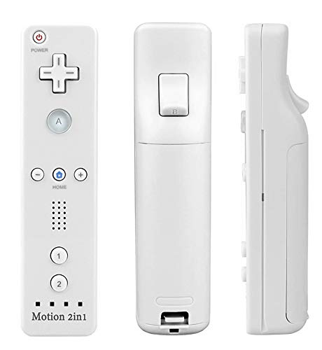Controller Replacement for Wii Remote Controller, Kicy Wii Remote and Nunchuck Built in 3-axis with Motion Plus, Compatible with Wii/Wii U