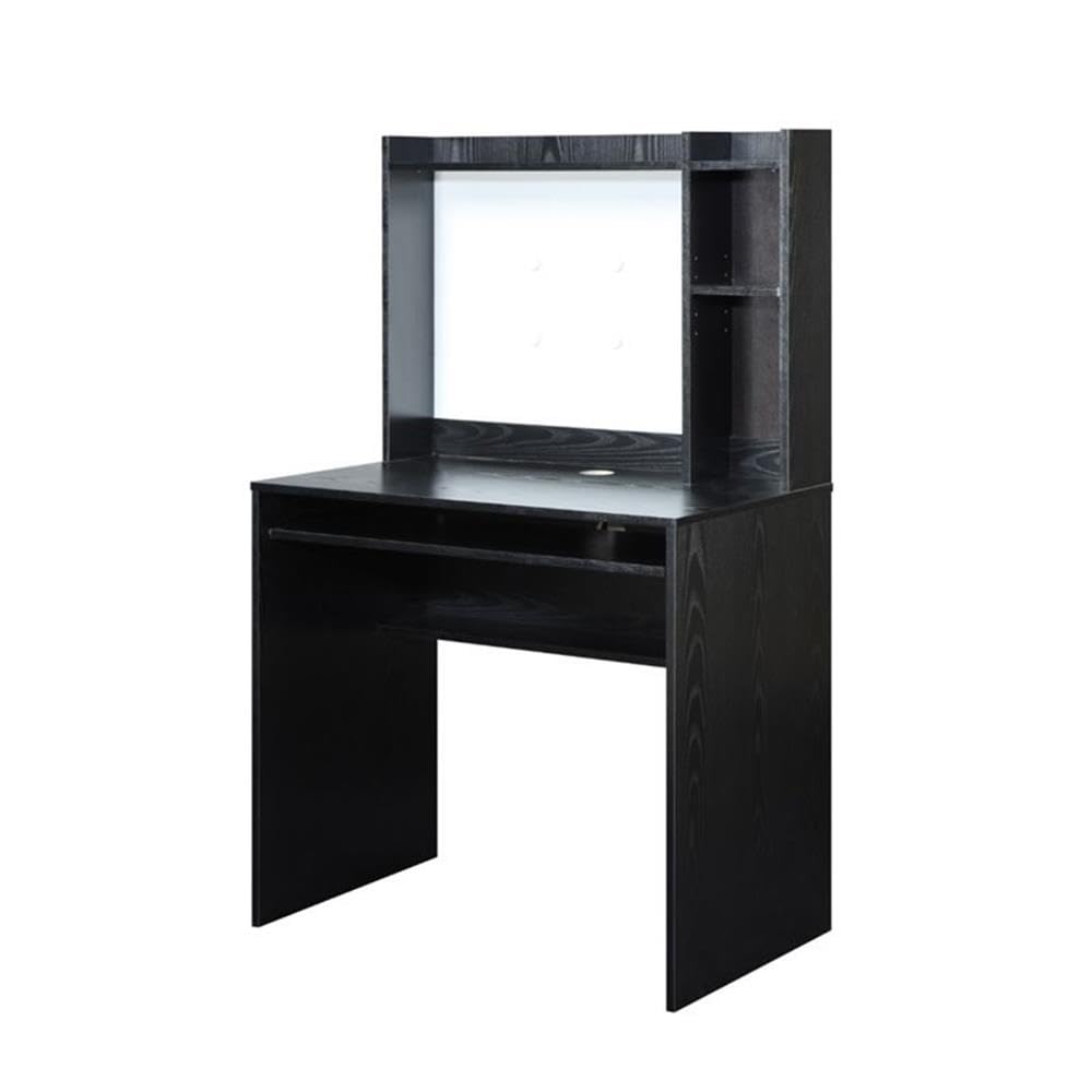 Convenience Concepts Designs2Go Student Desk with Magnetic Bulletin Board, Black