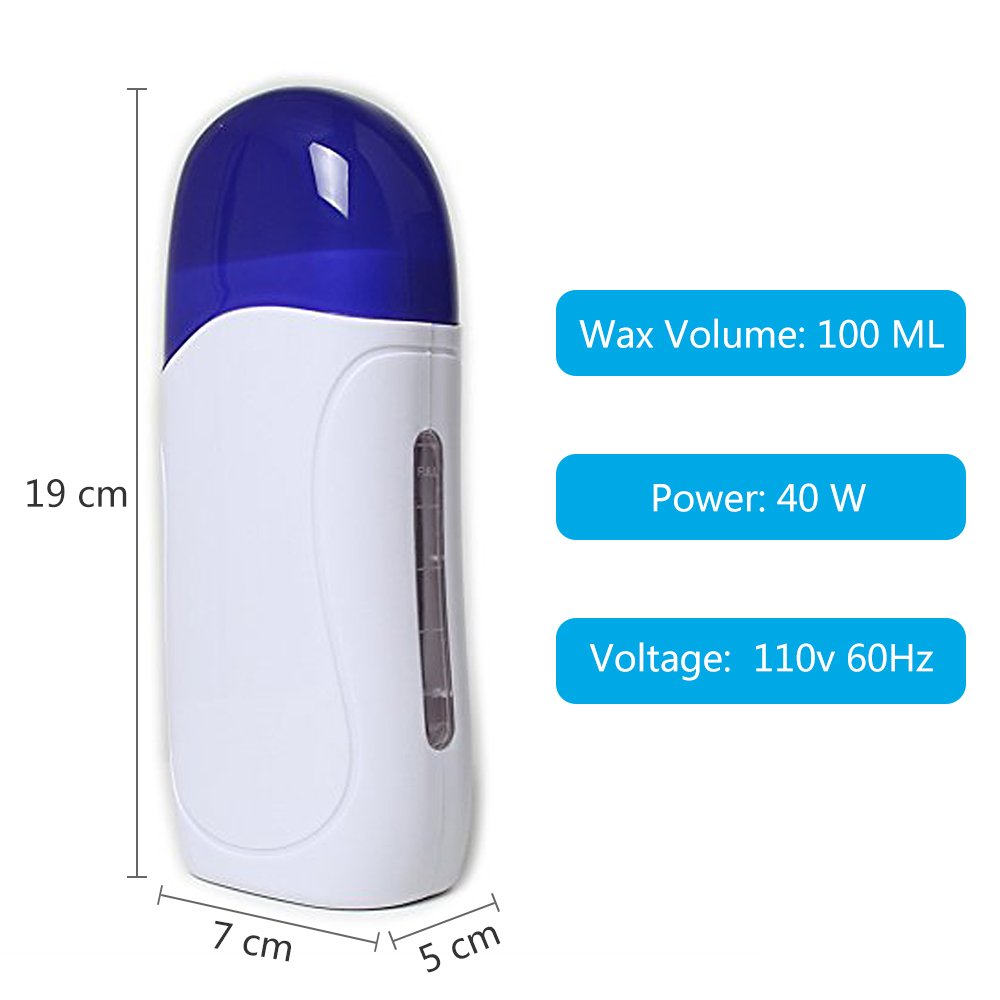 Pinkiou Hair Removal For Depilation Roll On Portable Epilator Machine Set, Wax Machine1, Depilation (aloe vera)