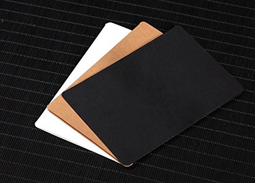 AimtoHome Paper Greeting Pack of 50 pcs Cards - Blank Tent Table Place Cards - Great for Wedding, Folded Seat Assignment Setting Label, Banquet Party Event, 3.5 x 2.7 Inch(Black)
