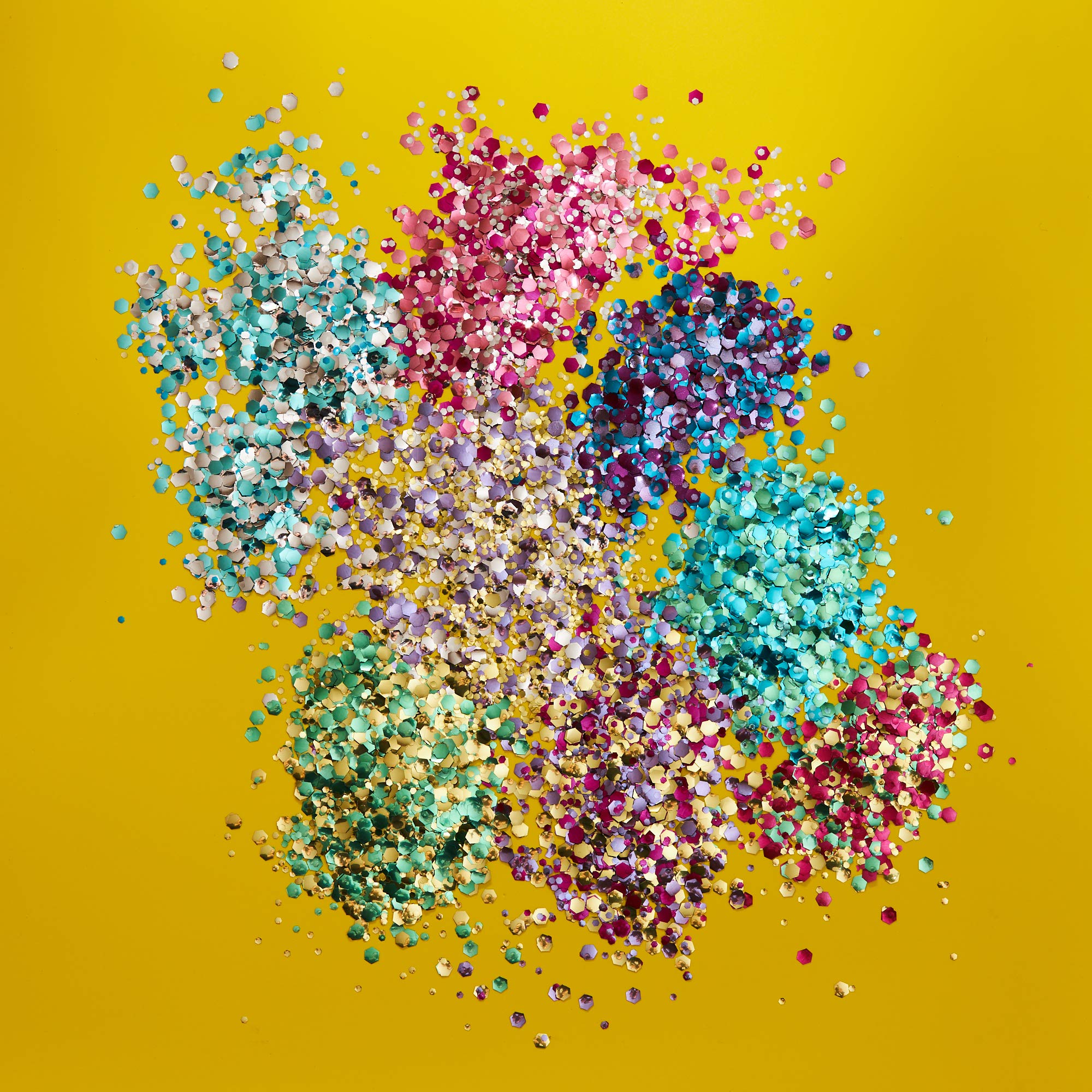 Mystic Bio Biodegradable Eco Chunky Glitter by Moon Glitter - 100% Cosmetic Bio Glitter for Face, Body, Nails, Hair and Lips - 3g - Shamrock