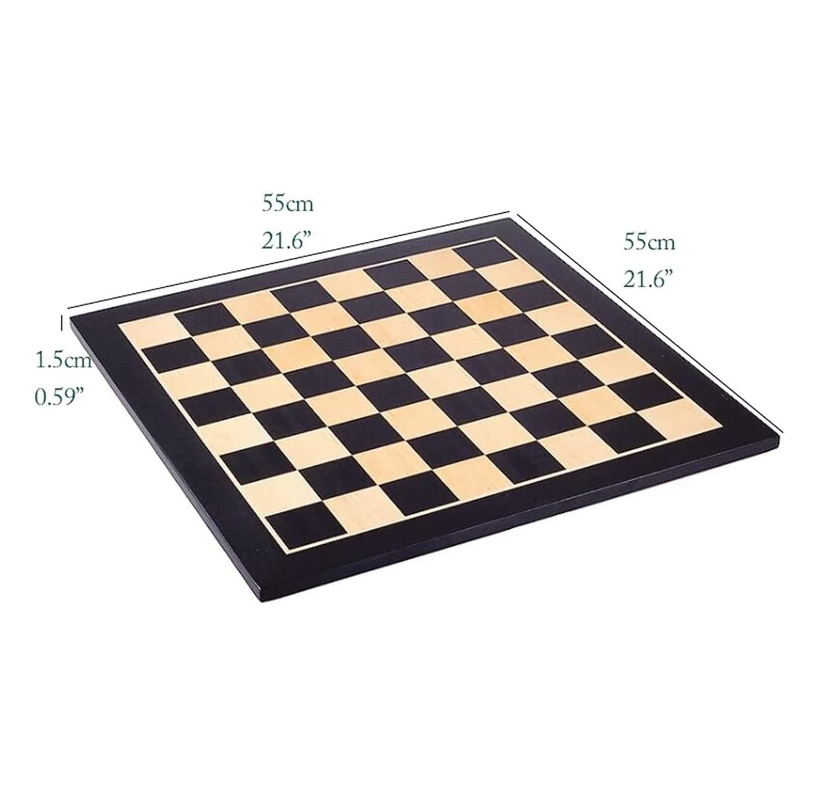 AQUETI Chess Set Chess Game Set Chess Board 21.6inch Wooden Chess Board,Chess Board Size Professional Tournament Chess Board Chess Table Chess Board Game