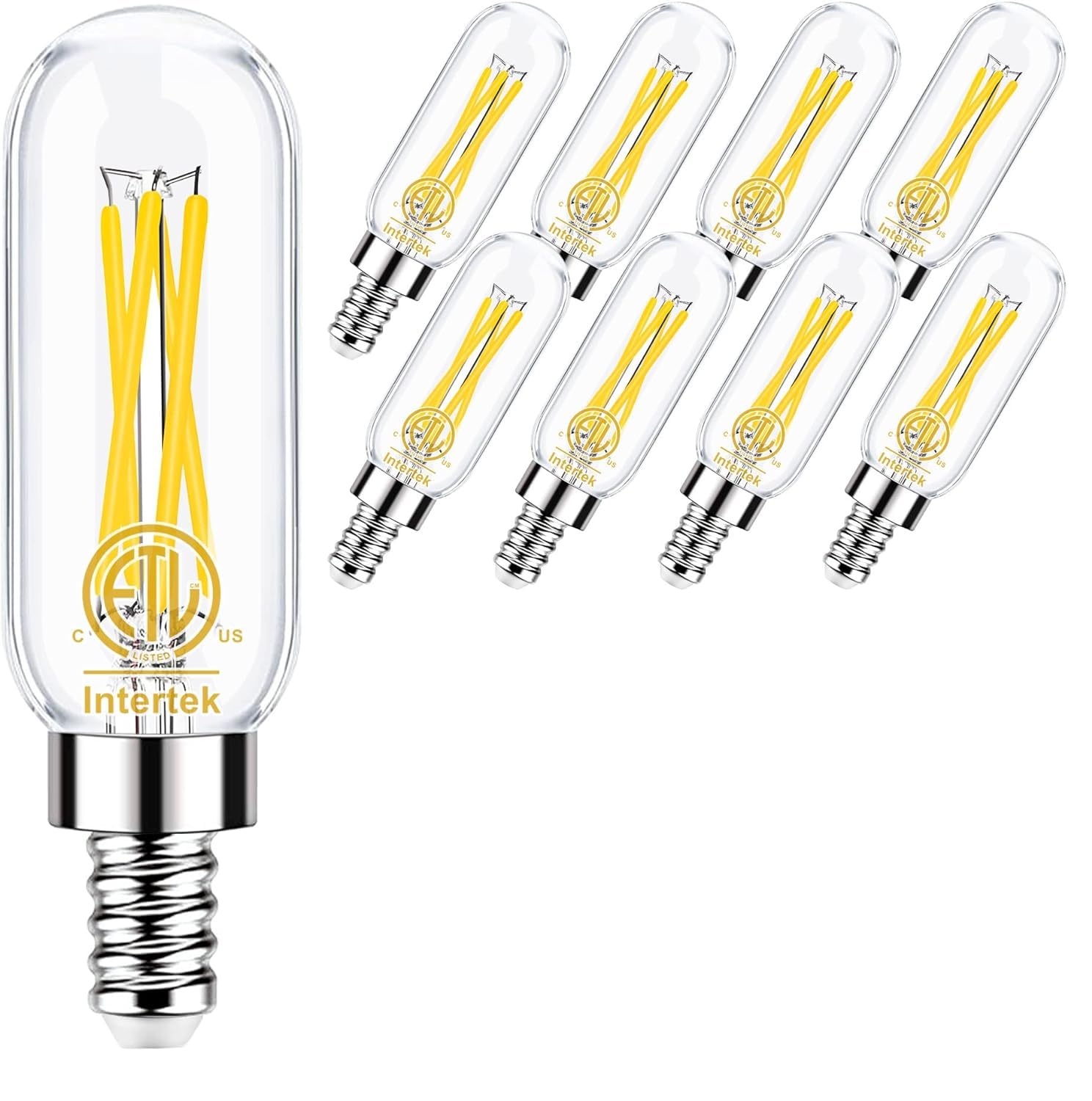hansang E12 Candelabra LED Light Bulbs, 40W Equivalent, 4000K Natural Daylight, Dimmable E12 Small Base Edison Bulbs for Ceiling Fan, Type B Chandelier Light Bulbs, 120V, CRI85+, 400LM, 8 Pack