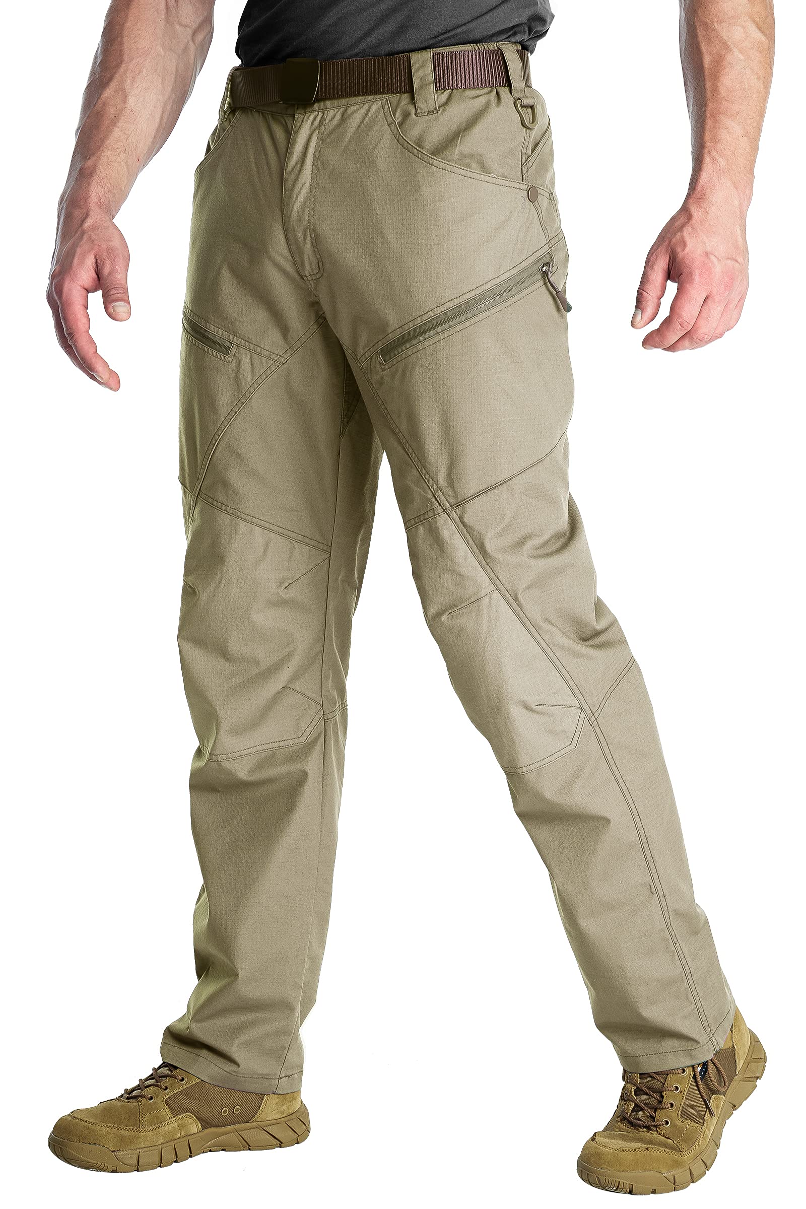 ANTARCTICA Mens Hiking Tactical Pants Lightweight Waterproof Military Army Jogger Casual Cargo Jogger Casual Trousers