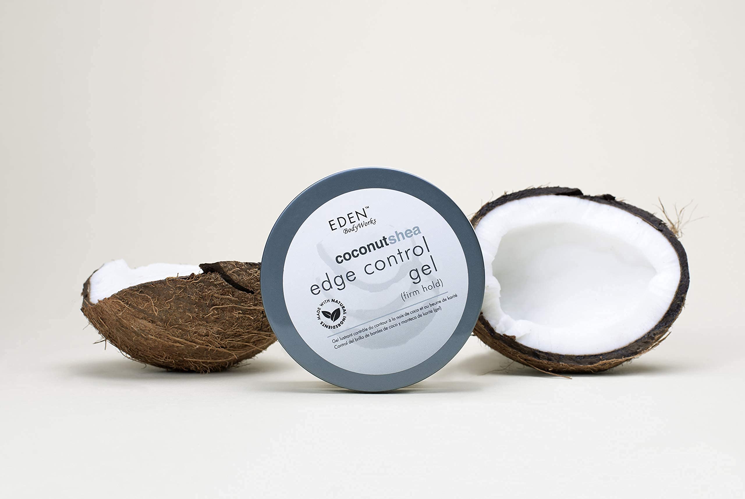 EDEN BodyWorks Coconut Shea Control Edge Glaze | 6 oz | Firm Hold, No Build Up, Moisturize, Add Shine - Packaging May Vary