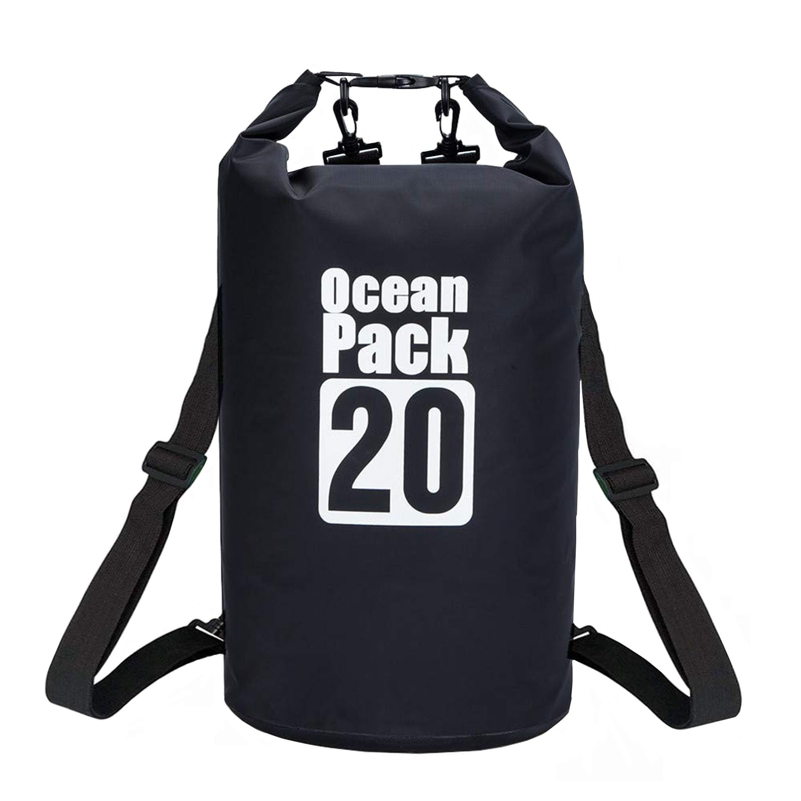AKJMMZ Waterproof Dry Bag, 20L Roll Top Lightweight Dry Storage Bag Backpack for Travel, Swimming, Boating, Kayaking, Camping and Beach