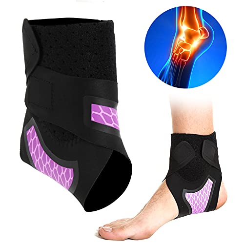 Ankle Socks, Lightweight U Shaped Compression Ankle Brace for Sprained Ankle for Injury Recovery(Left Foot L (L))