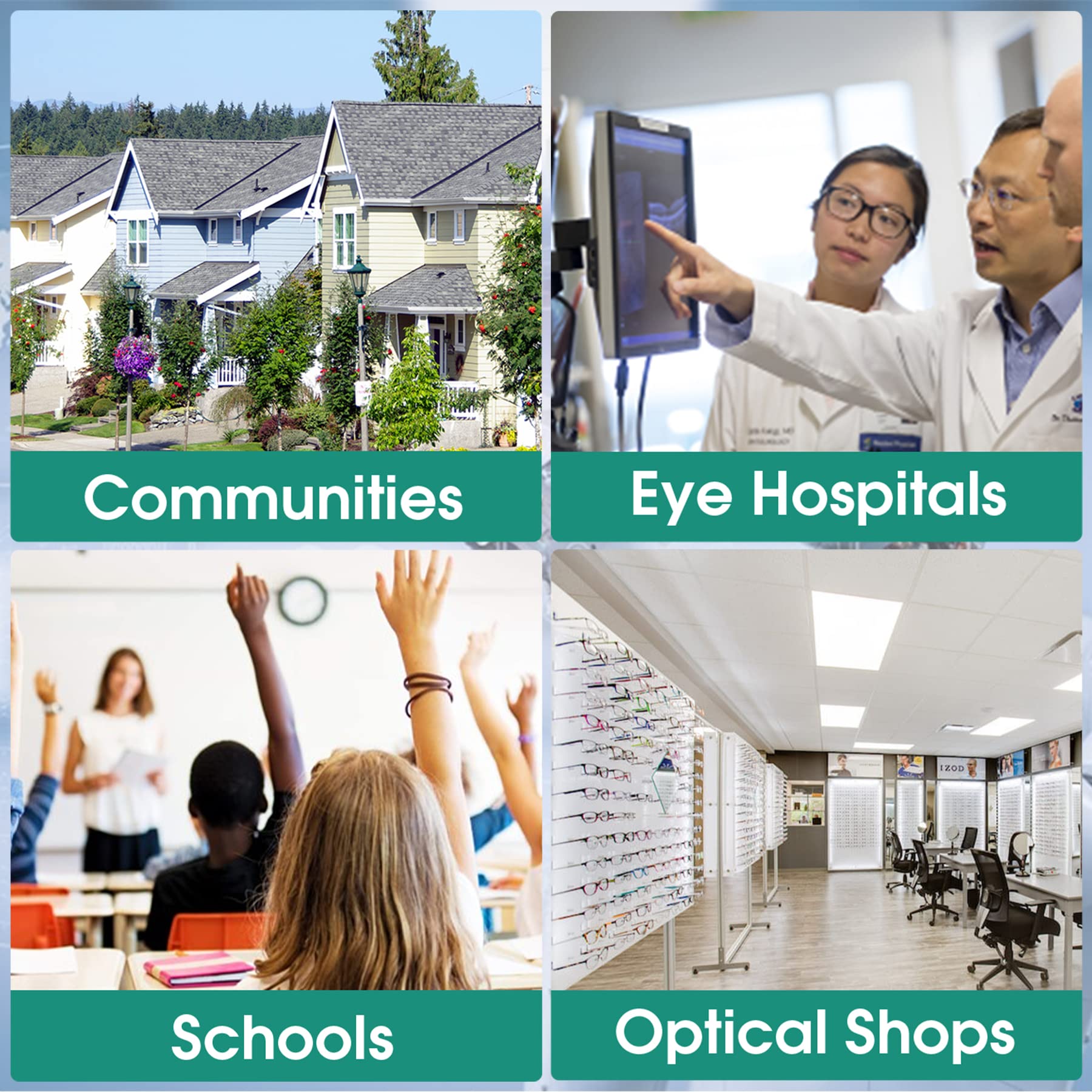 Artificial Intelligence Vision Screener Cost 90% Less 200% More Accuracy Ophthalmology Portable Auto Refractor AI Vision Screening Machine Suitable for Eye Hospital, School, Community