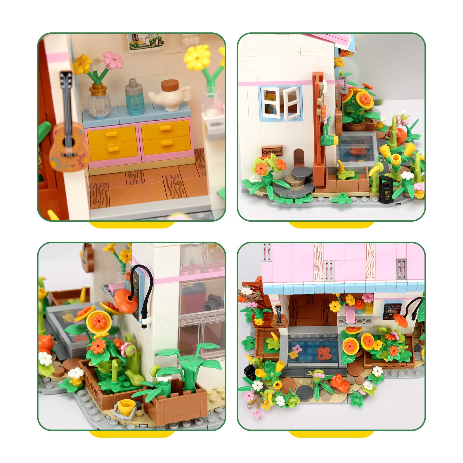 SUNHABI Friends House Building Toys, Micro Mini Building Blocks Sets Annie’s Studio Building Bricks Kit Friends Sets for Girls 6-12 8-12, 585pcs 6.29(l) 4.1 (w) 4.5(h) inch……