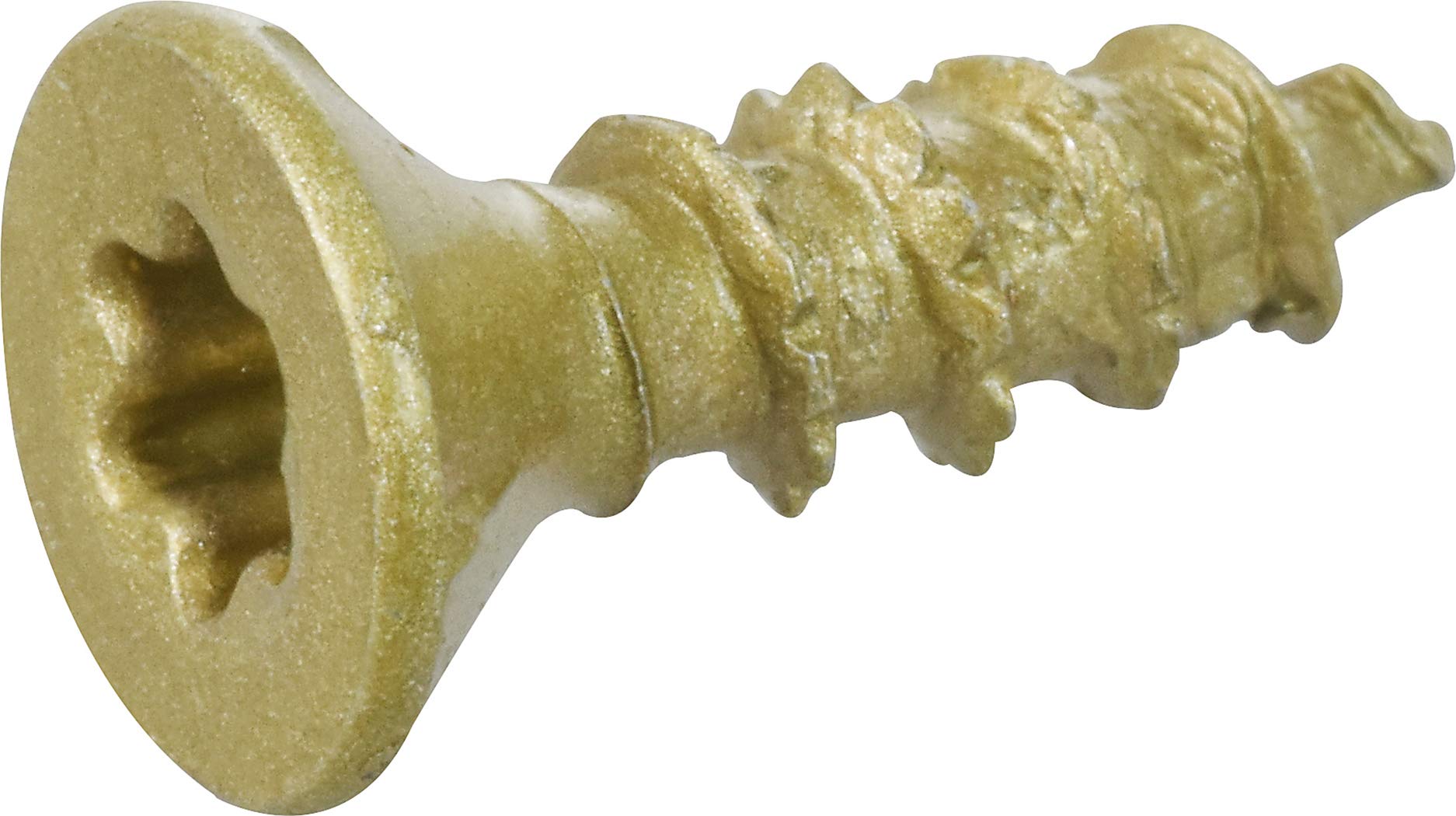 Power Pro Premium One Multi-Material Flat Head Screws, Epoxy Coated Steel, Fasten in Wood, Metal, Concrete, Drywall and Plastic, Bronze, #8 x 2-½ inches, Box of 20 Screws
