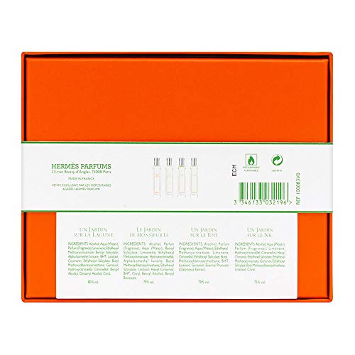 Hermes La Collection Des Parfums Jardins 4 Piece Set 4 x 0.5 oz Eau de Toilette Sprays