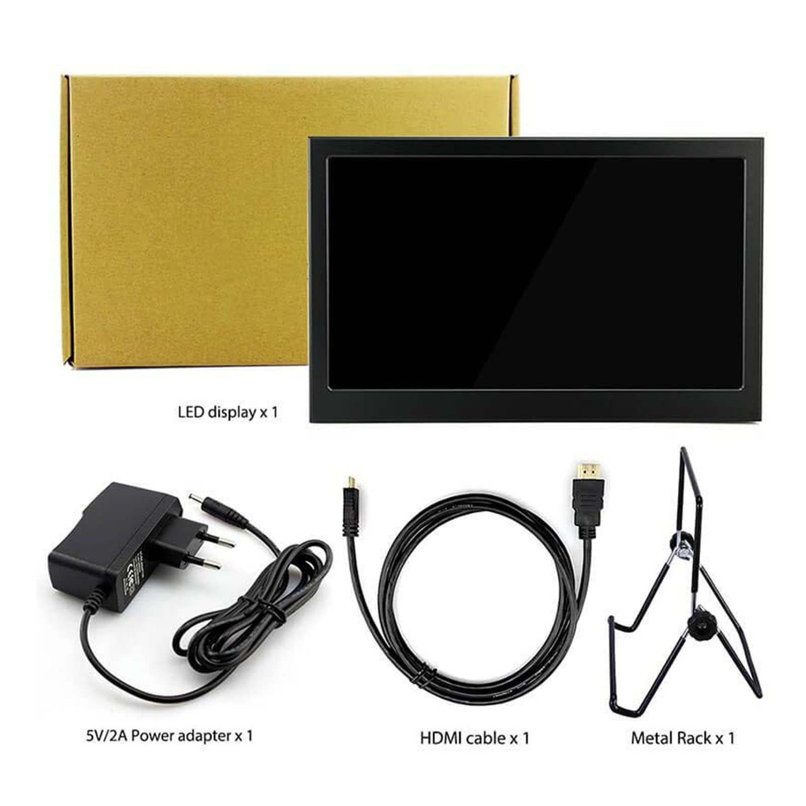 BDT 11.6" / 13.3" HDR HDR Portable Monitor IPS Full View Display Dual Channel Surround Sound Resolution 1920 * 1080 (Color : 13.3")