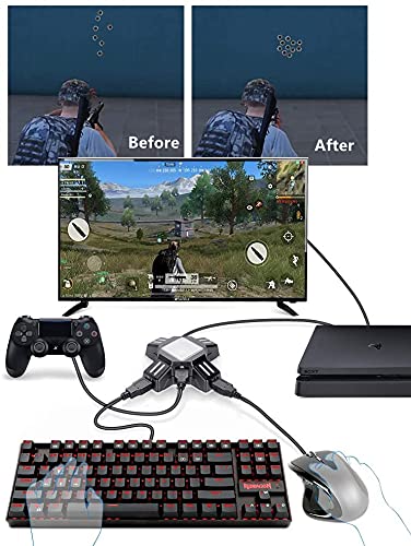 DOHO Mouse Keyboard Game Controller Adapter for Nintendo SwitchPS4PS4 ProPS4 SlimXBOXPS3PS3 Slim Keyboard Adapter. Perfect for Games Like FPS, TPS, RPG and RTS, etc