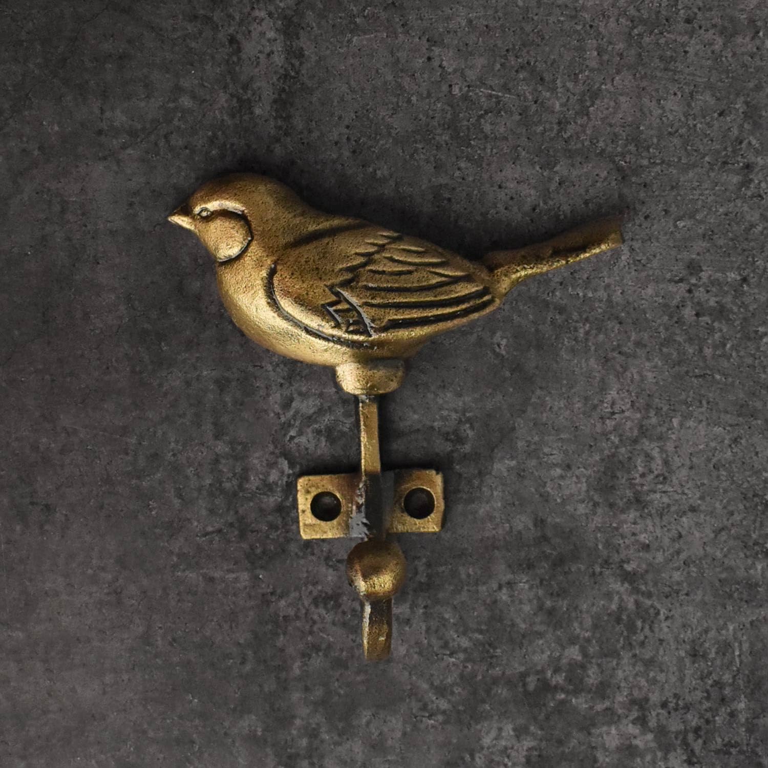 BROOK AND BIRCH Bird Wall Hook Antique Animal Bird Iron Hook Vintage Iron Coat Hook Hanger for Hanging Coat Towel Hat Bags Cups Wall Mounted - 1 pc