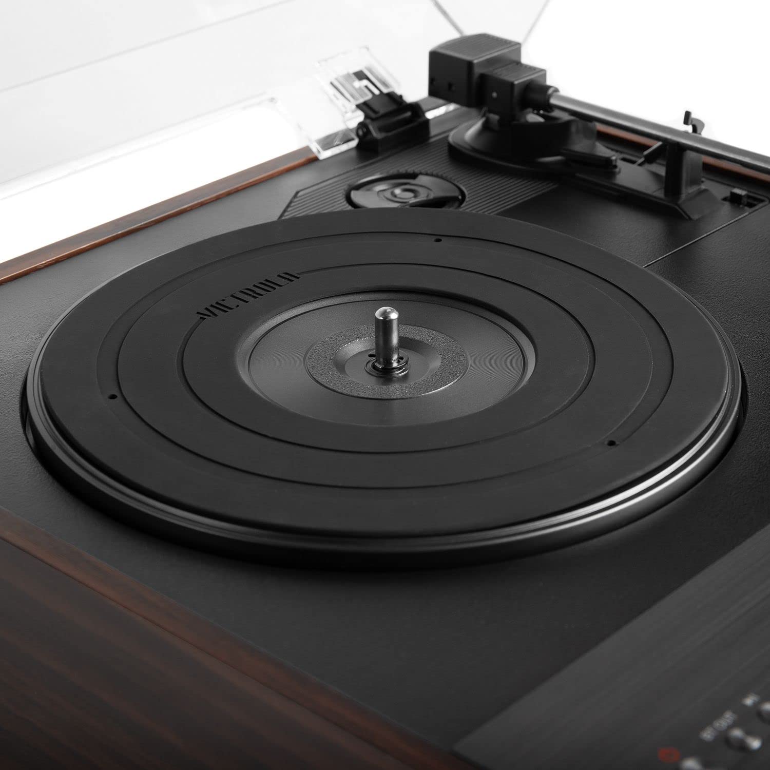 Victrola Eastwood Signature 3-Speed Bluetooth Turntable with Built-in Speakers and Dust Cover | Upgraded Turntable Audio Sound | Espresso (VTA-73-ESP)