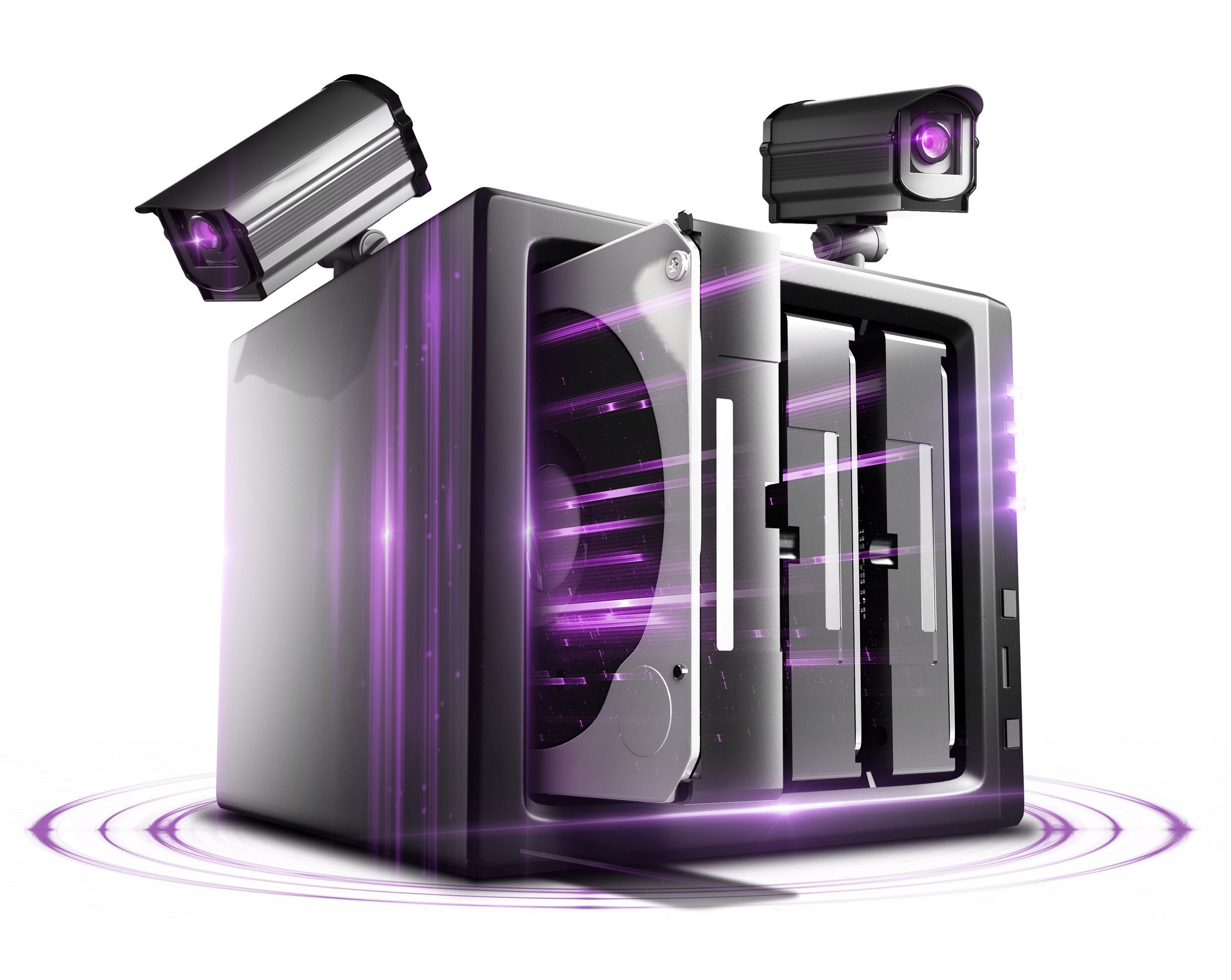 WD Purple 4TB Surveillance Hard Disk Drive - 5400 RPM Class SATA 6 Gb/s 64MB Cache 3.5 Inch - WD40PURZ (Renewed)