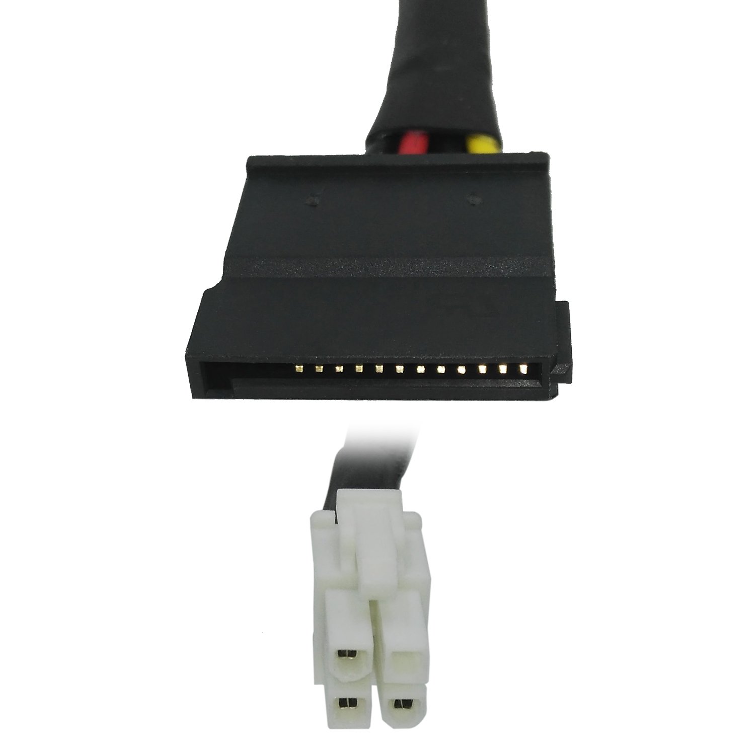 COMeap (3-Pack) SATA Power Cable for Lenovo Motherboard, ATX 4 Pin to SATA Hard Drive HDD Power Adapter Extension 12-inch(30cm)