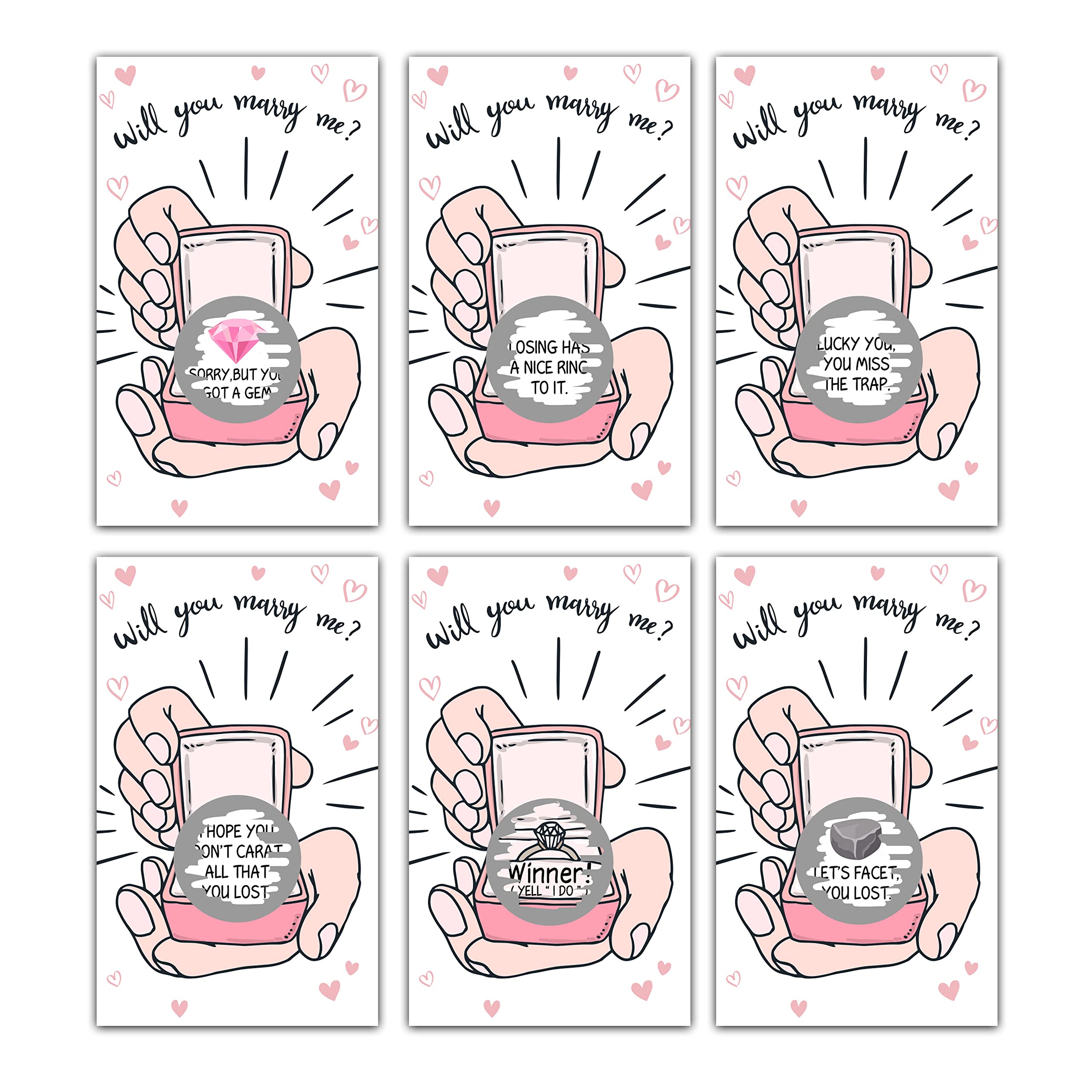 Who Got The Wedding Ring Scratch Off Game Cards, Bridal Shower Scratch Cards, Wedding Shower Games Ideas, Bachelorette Party, Engagement Party Activities & Decorations (22 Pack)-05