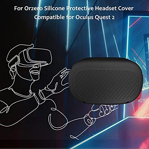 WANGQ VR Silicone Facial Cover, For Orzero Silicone Protective Headset Cover Compatible for Quest 2, Oculus Quest 2 Accessories (White)