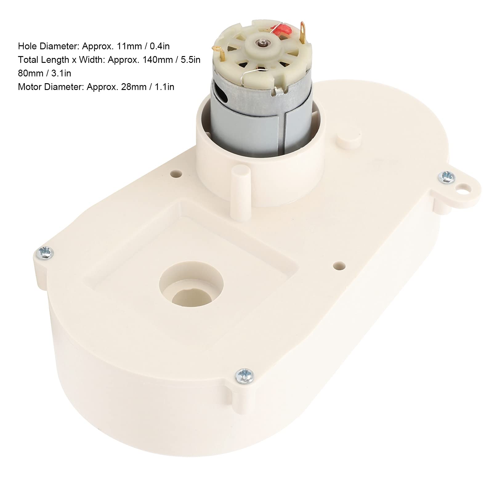 Electric Motor Gear Box, ATV Gear Box Functional Stable for Engineer for Car Toy Parts