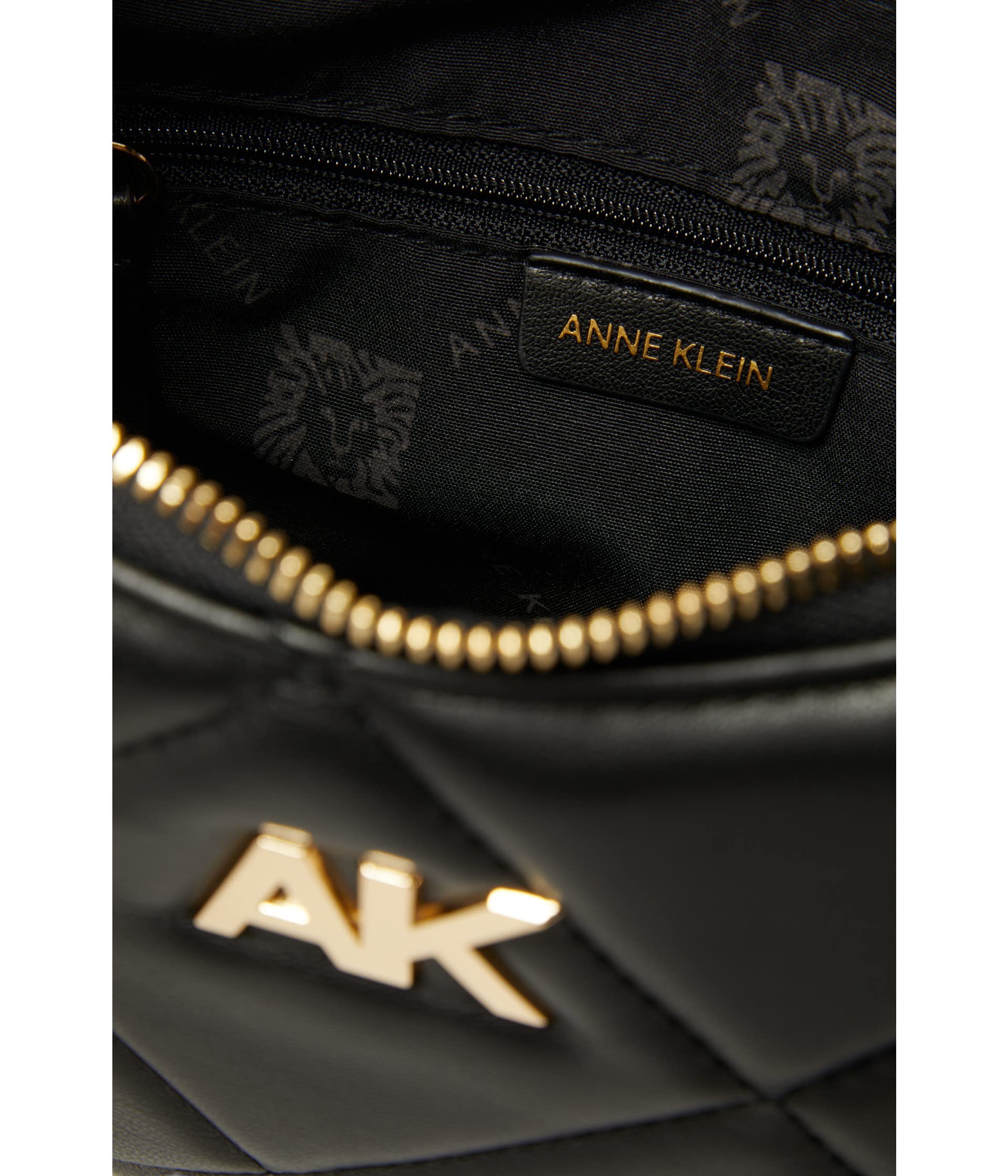 Anne Klein Womens Anne Klein quilted shoulder bag, Black, One Size US