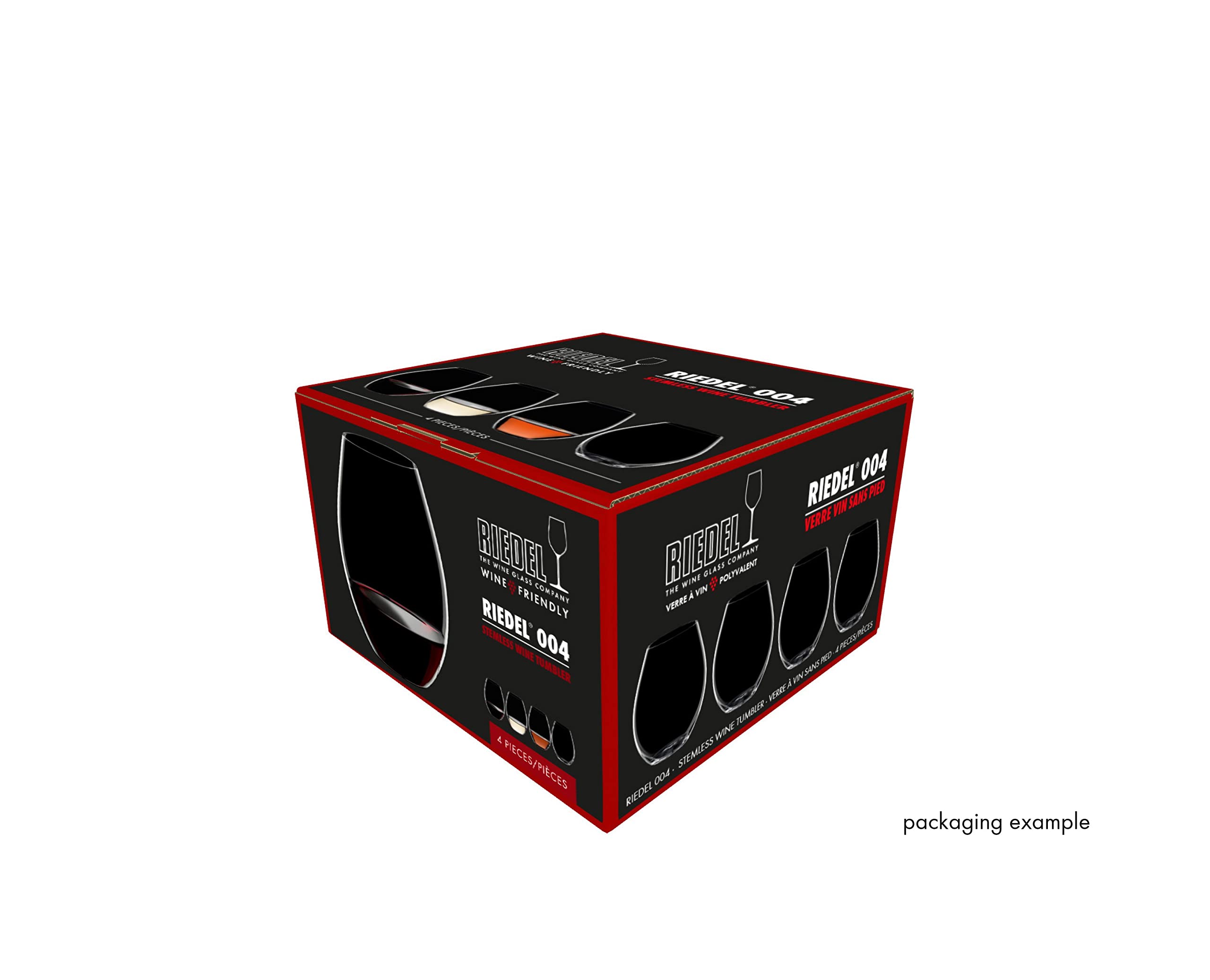 Riedel 6422/04-4 Riedel Wine Friendly Riedel 004 Tumbler, 20.1 fl oz (570 ml)