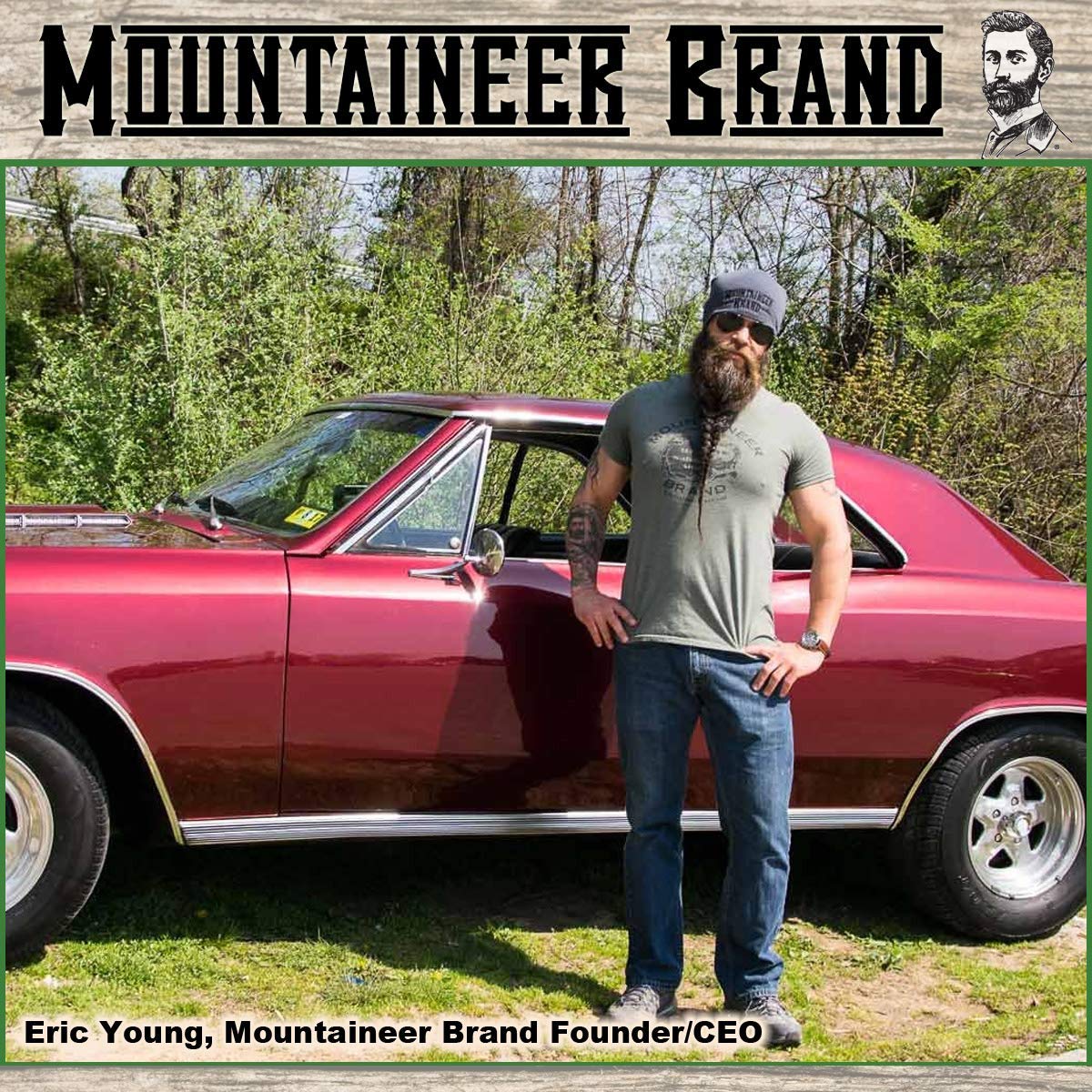 Mountaineer Brand Heavy Duty Beard Balm For Men | 100% Natural with No Parabens or Dyes | Leave In Styling and Conditioning Balm | Shape, Smooth, Grooming Beard Kit | Timber Scent 2oz