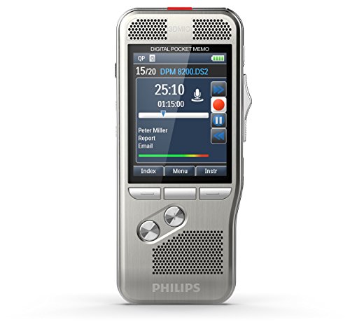 Philips DPM8000/01 Digital Pocket Memo with Speech Exec Pro Dictation Software and SR Module