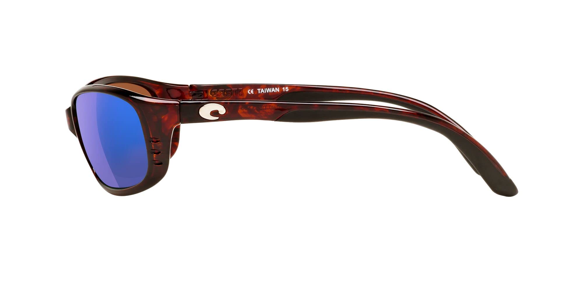 Costa Man Sunglasses Tortoise Frame, Green Mirror Lenses, 59MM