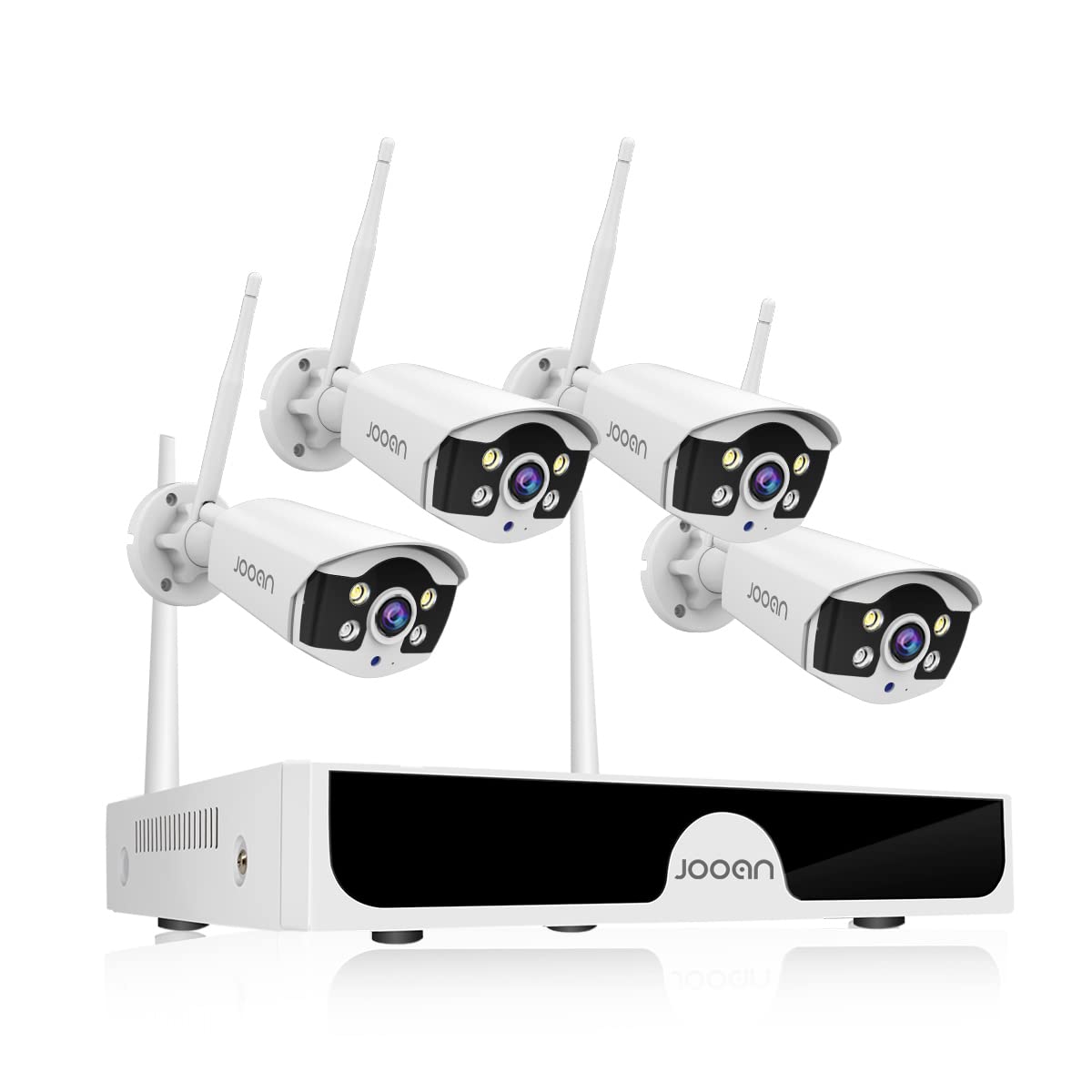 JOOAN 3MP Security Camera System Wireless,8CH NVR 1296P Security System(Clear than 1080P) with Audio,Great Night Vision, Motion Detection Email Alarm