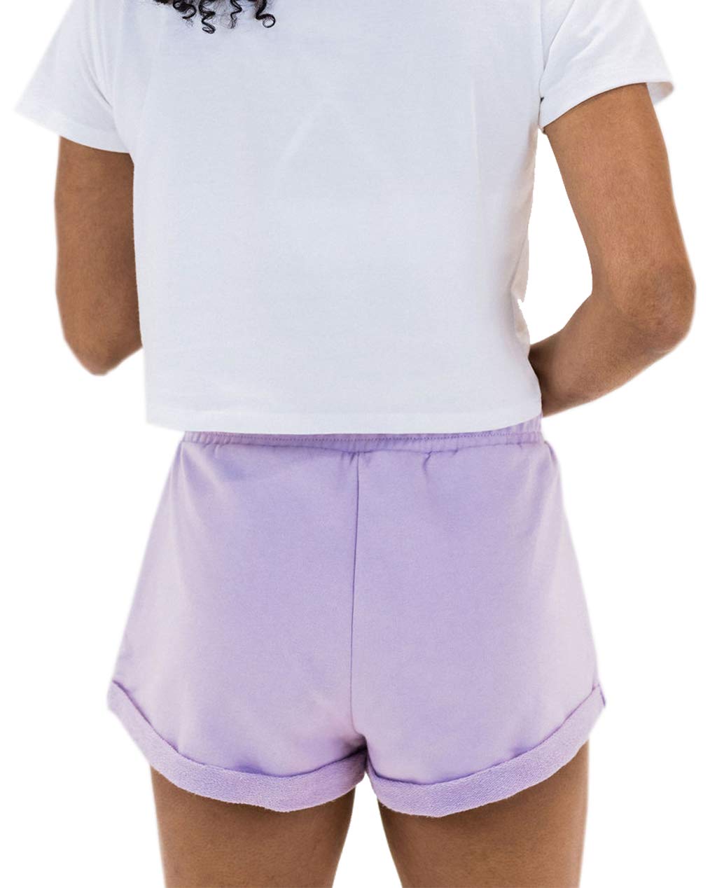 Spalding Women's Workout Lounge Short, Blue Lilac, M