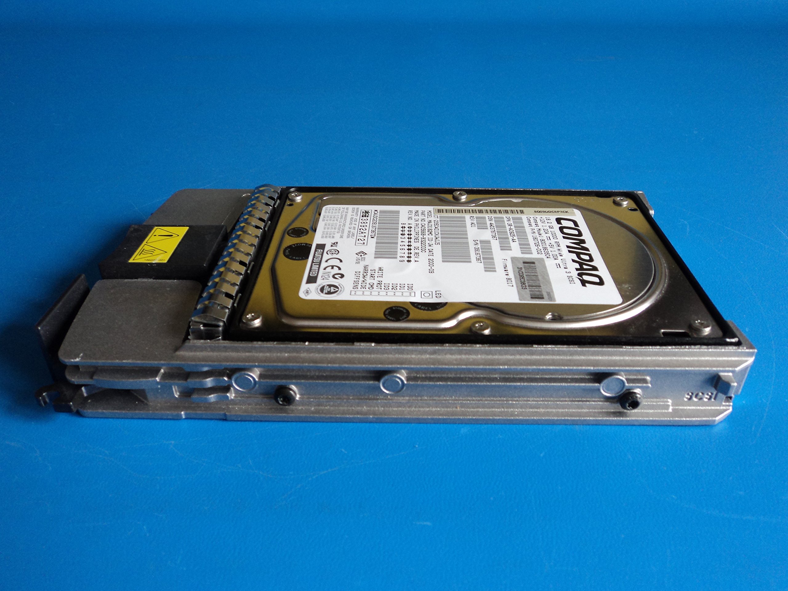 Compaq 18.2GB 10K U3 SCSI HDD, BD018635C4, 180726-002, MAJ3182MC, CA05668-B33600DL, 152190-001 W/Tray
