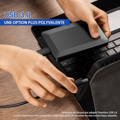 Aiolo Innovation 2T Ultra Slim Portable External Hard Drive HDD-USB 3.0 for PC, Mac, Laptop, PS4, Xbox one,Xbox 360-Super Fast Transmission