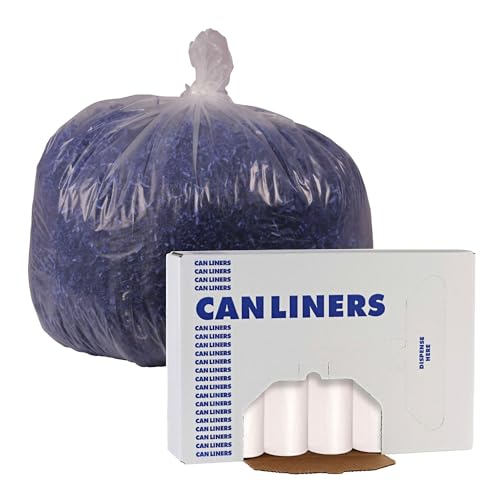 Boardwalk V7658HNKR01 38 in. x 58 in. 60 gal. 14 microns High-Density Can Liners - Natural (200/Carton)
