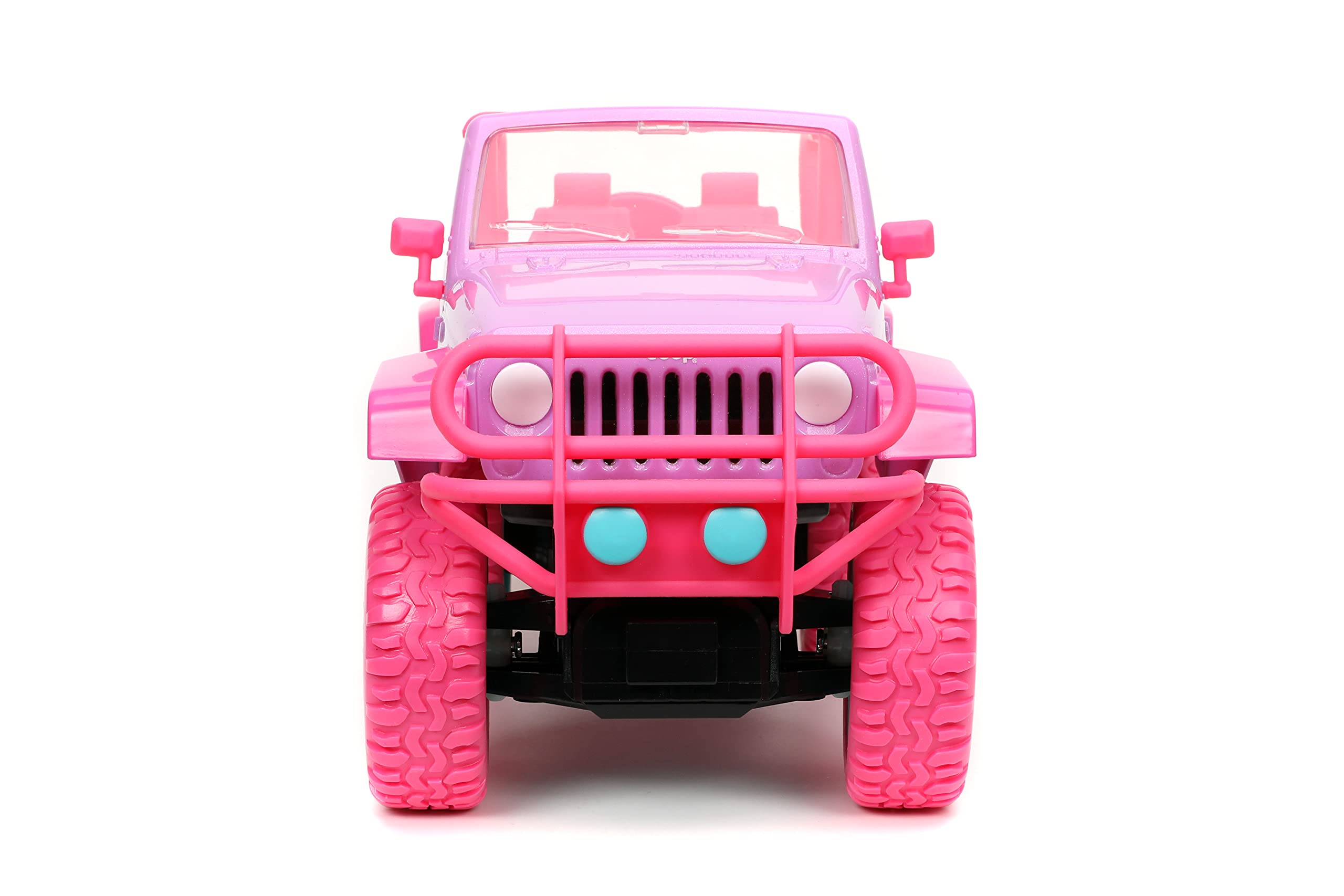 Jada Toys Like Nastya 1:16 Jeep RC Remote Control Cars Pink, Toys for Kids (32792)