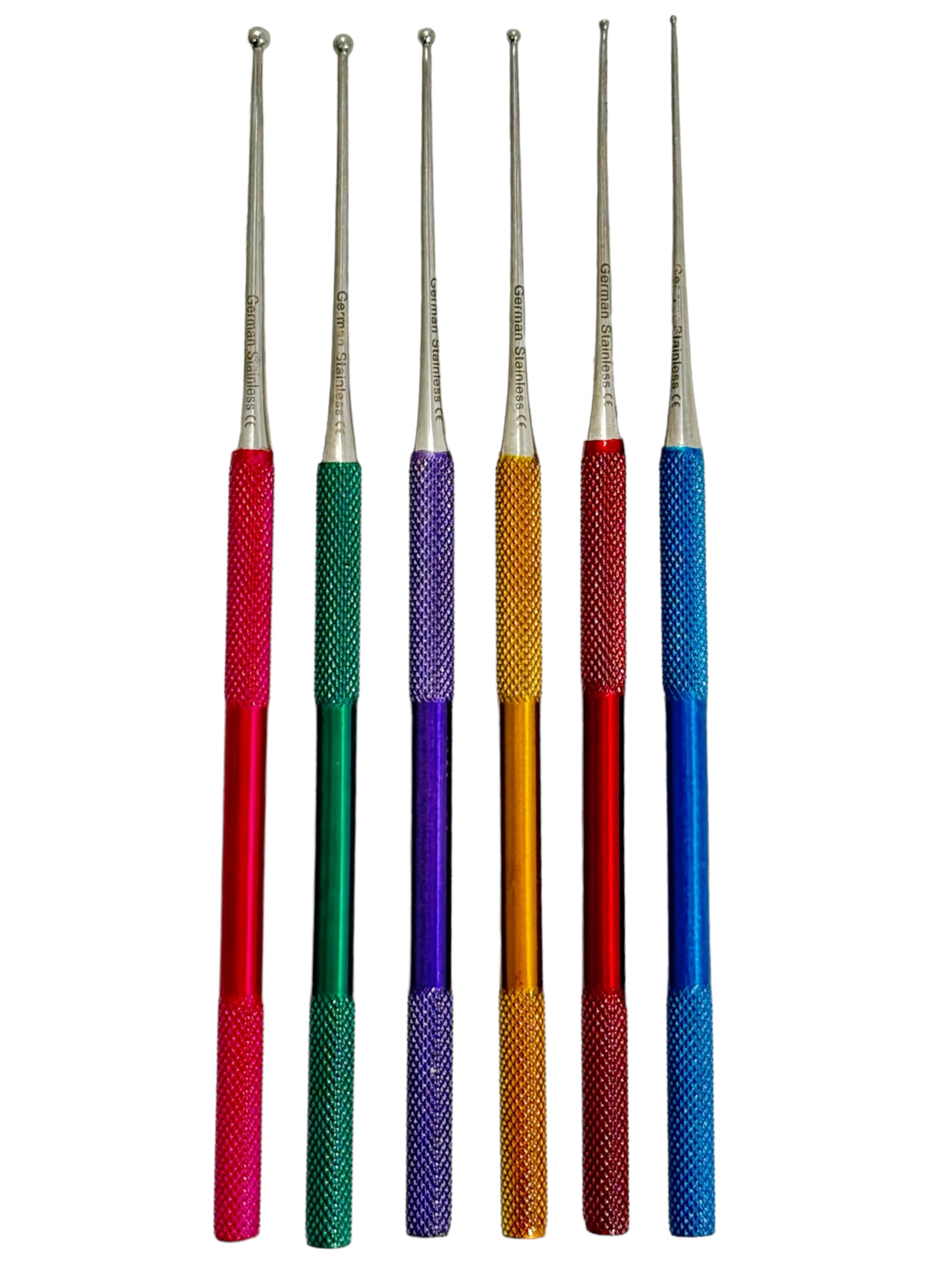 Premium German Stainless-Ball Tip Snake Sexing Probe Set 6 Pieces